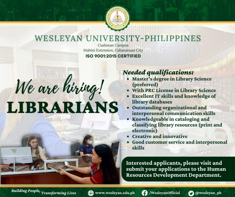 COLLEGE OF BUSINESS AND ACCOUNTANCY – Wesleyan University Philippines