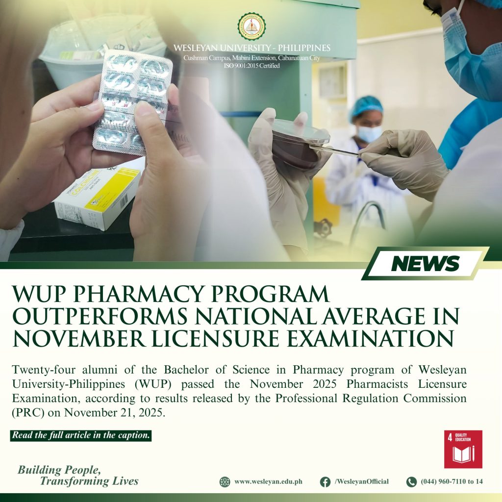 WUP Pharmacy Program Outperforms National Average in November Licensure ...
